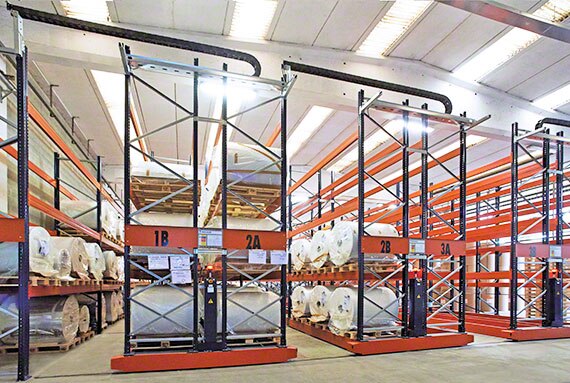 Rack mobile, palettier mobile (Movirack) - Mecalux.fr