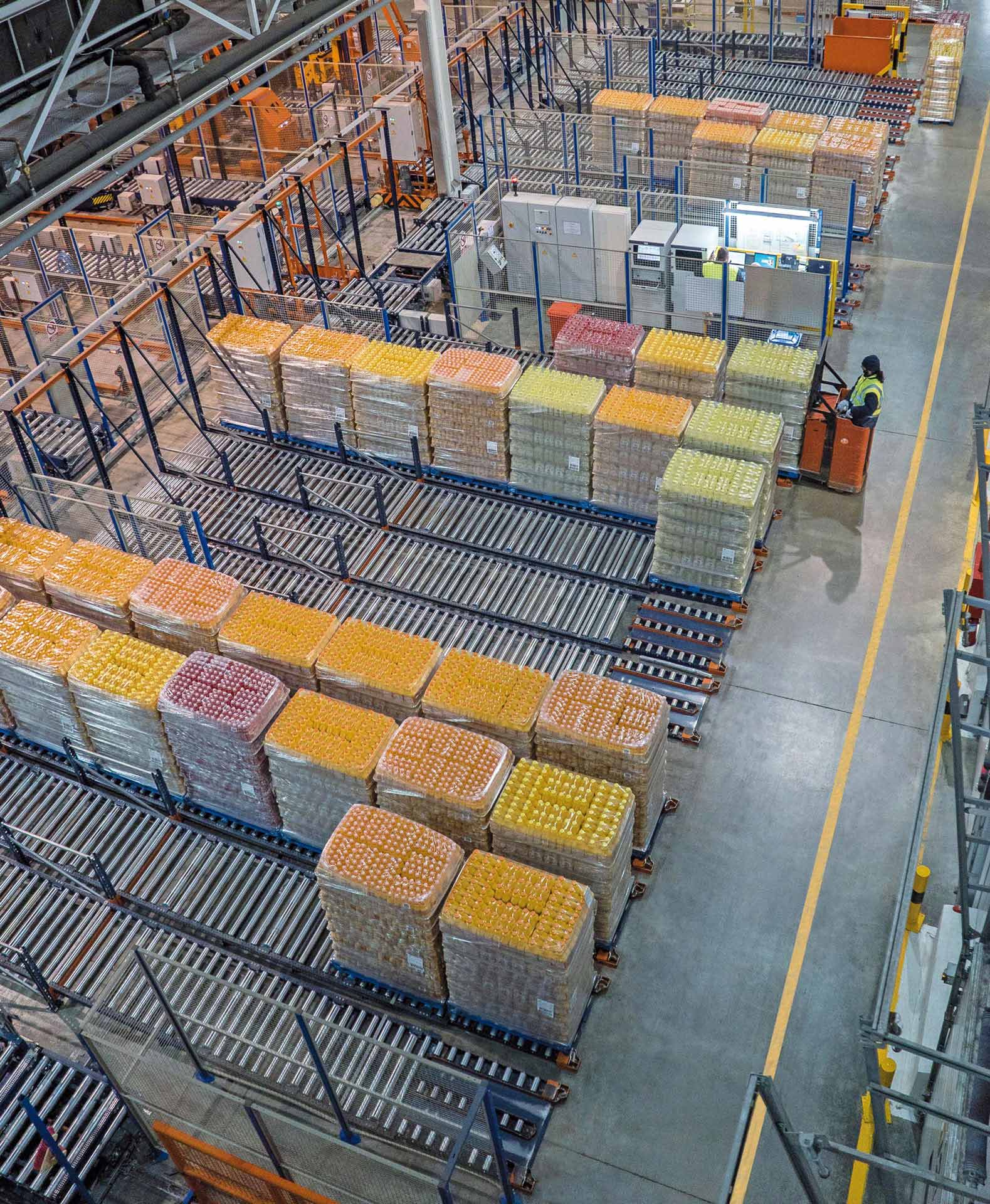 Rack dynamique, palettier dynamique - Mecalux.fr