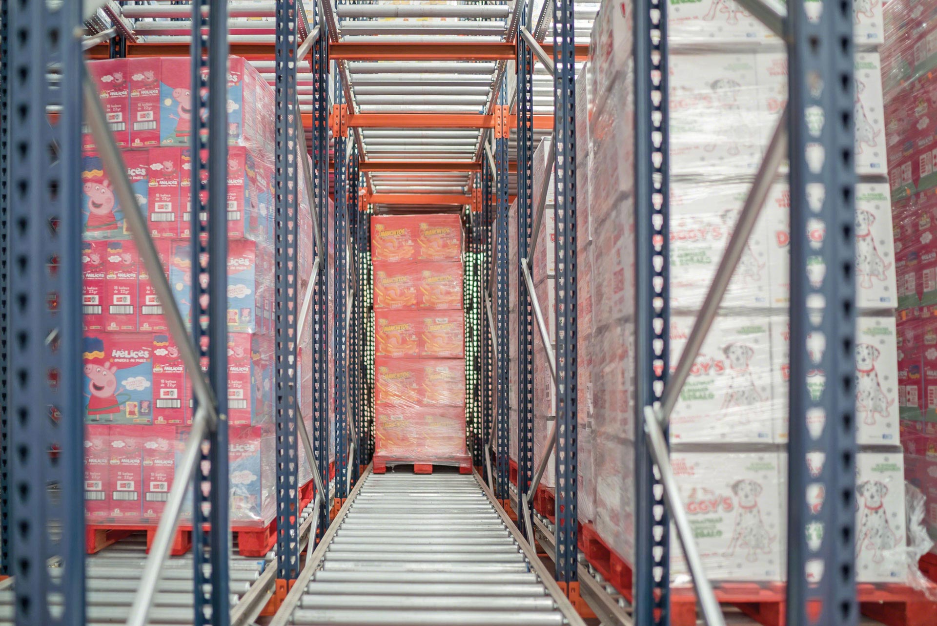 Rack dynamique, palettier dynamique - Mecalux.fr